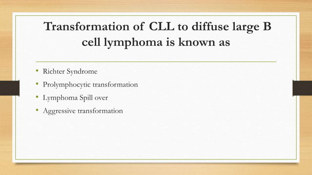 Chronic Lymphocytic Leukemia (CLL) | PPTX