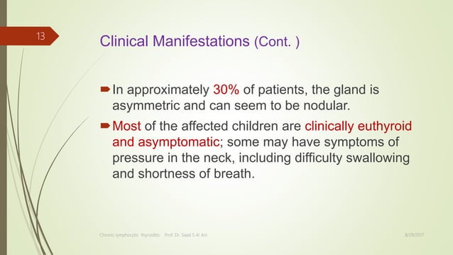 Chronic lymphocytic thyroiditis (hashimoto thyroiditis, autoimmune