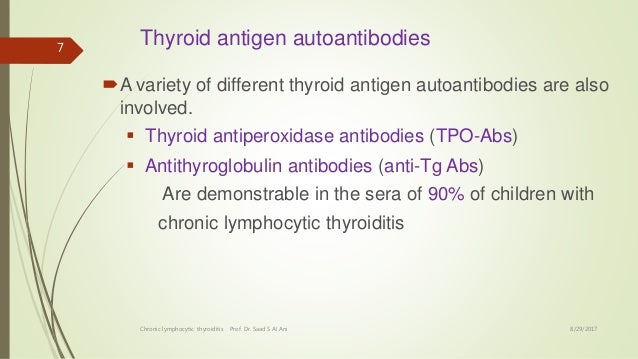 Chronic lymphocytic thyroiditis (hashimoto thyroiditis, autoimmune