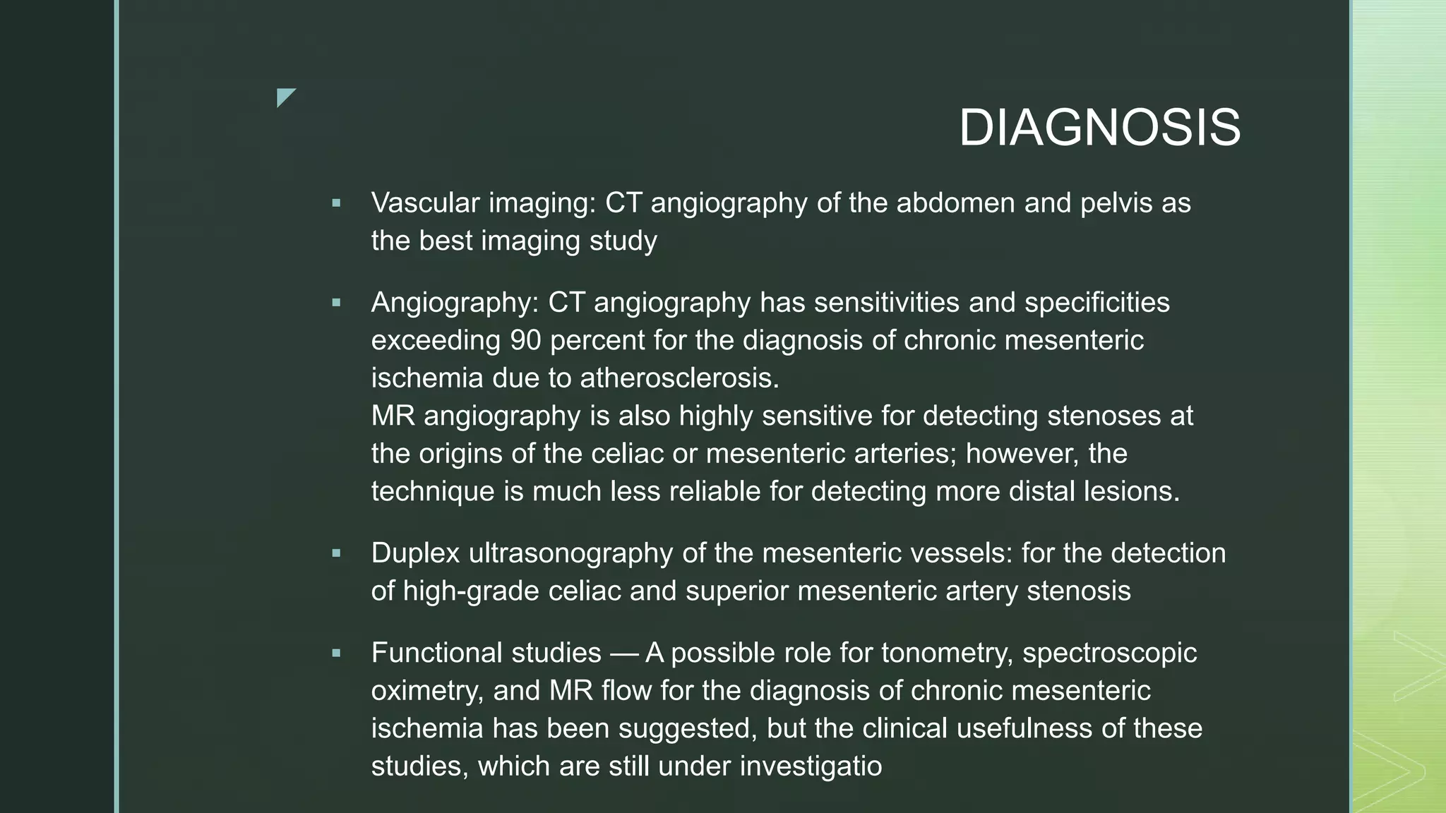 Chronic Mesenteric Ischemia | PPTX