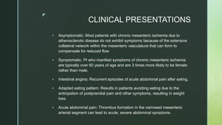 Chronic Mesenteric Ischemia | PPTX