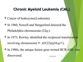 Chronic myelogenous leukemia | PPT