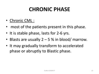 Chronic myelogenous leukemia | PPTX