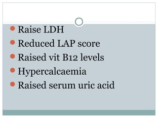 Chronic Myeloid Leukaemia | PPT | Blood Disorders | Diseases and Conditions