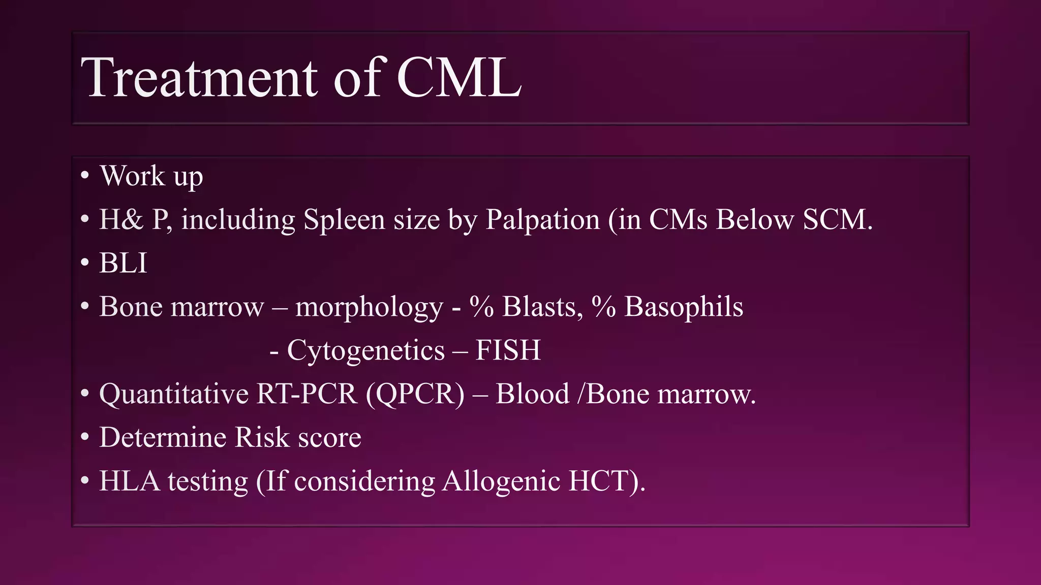 Cytogenetics in Chronic myeloid leukaemia | PPTX