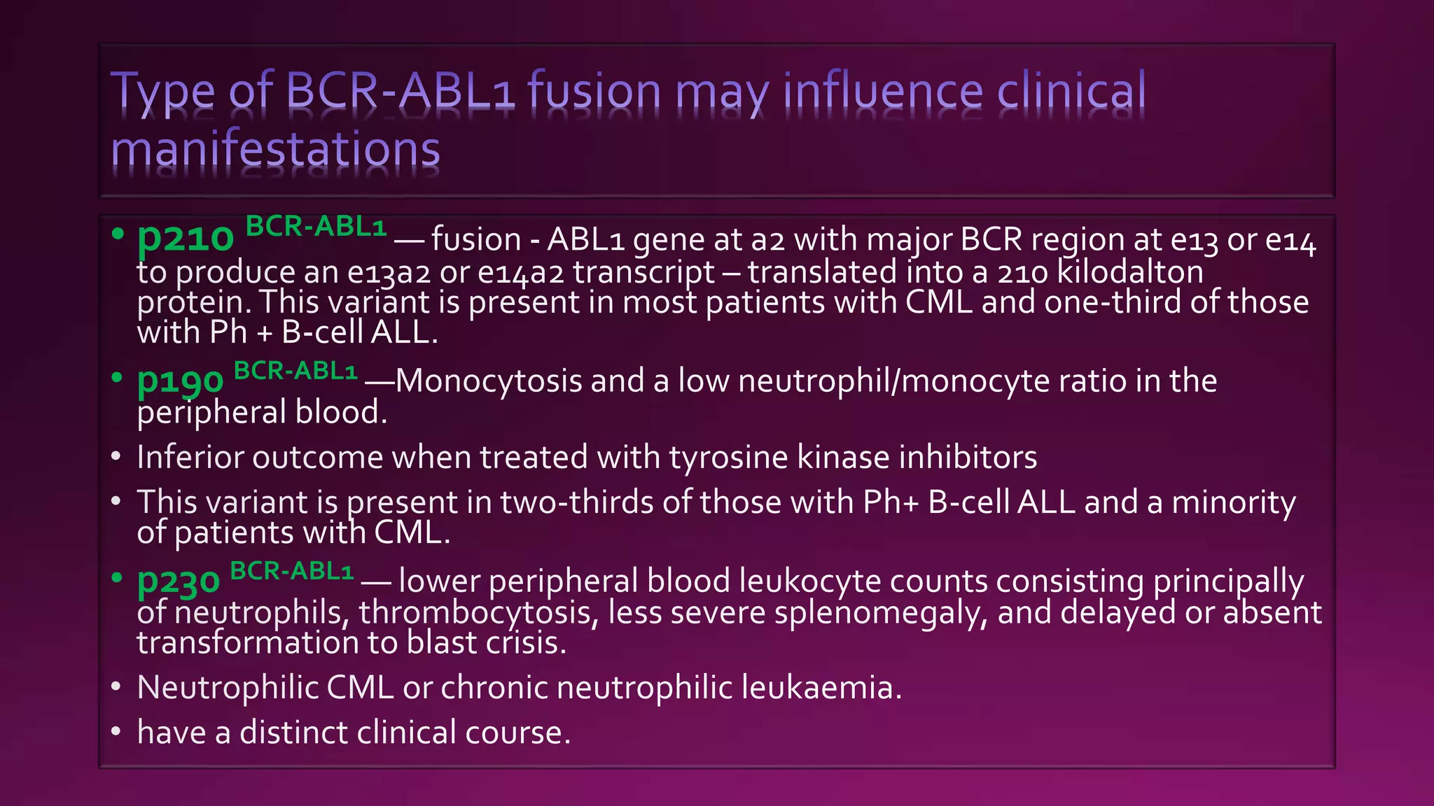 Cytogenetics in Chronic myeloid leukaemia | PPTX