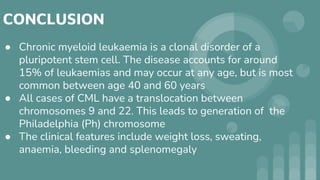 CHRONIC MYELOID LEUKAEMIA.pdf presentation | PDF