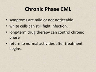 Chronic myeloid leukemia | PPTX | Blood Disorders | Diseases and Conditions