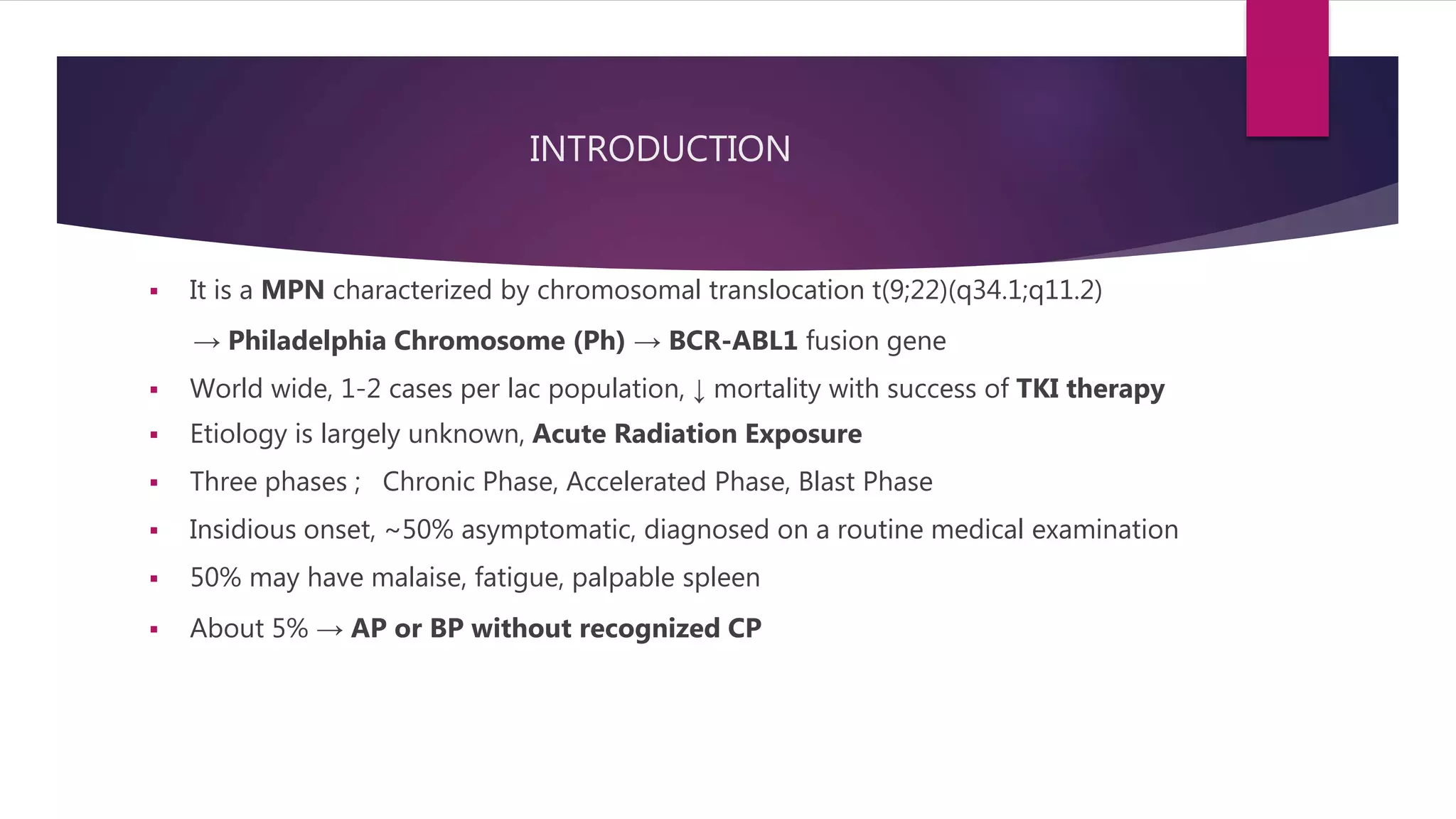 Chronic myeloid leukemia | PPT