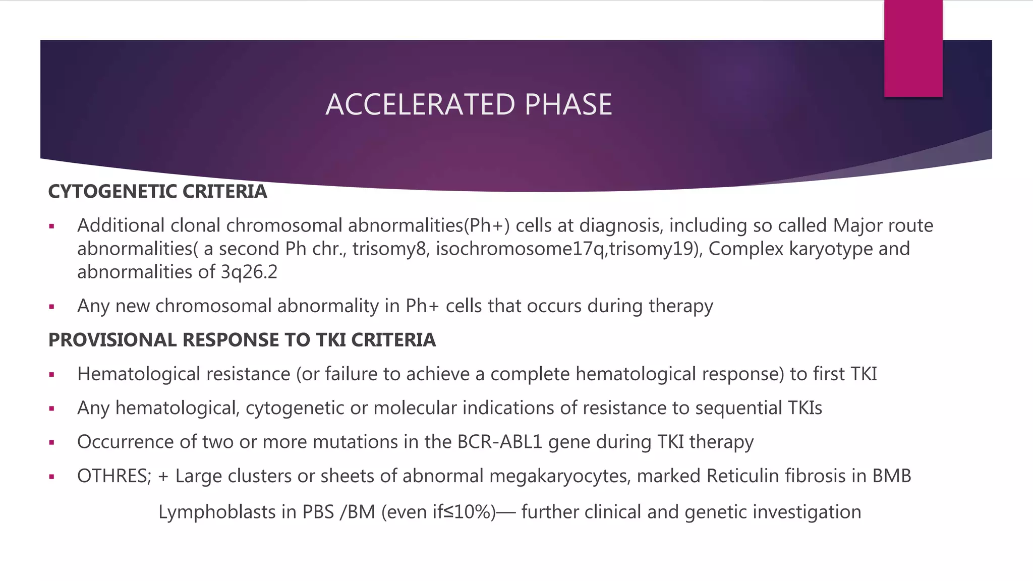Chronic myeloid leukemia | PPTX