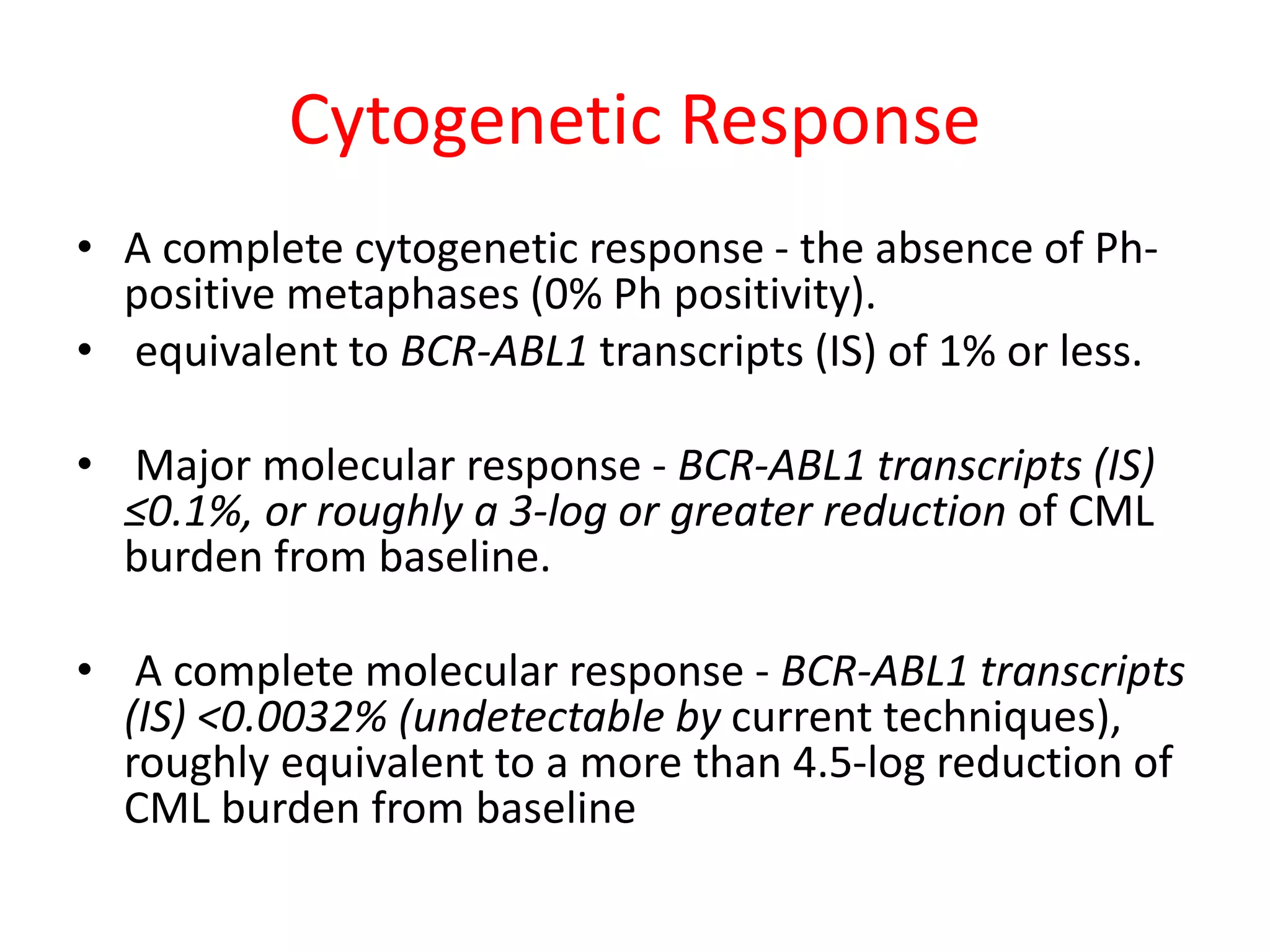 Chronic myeloid leukemia | PPTX