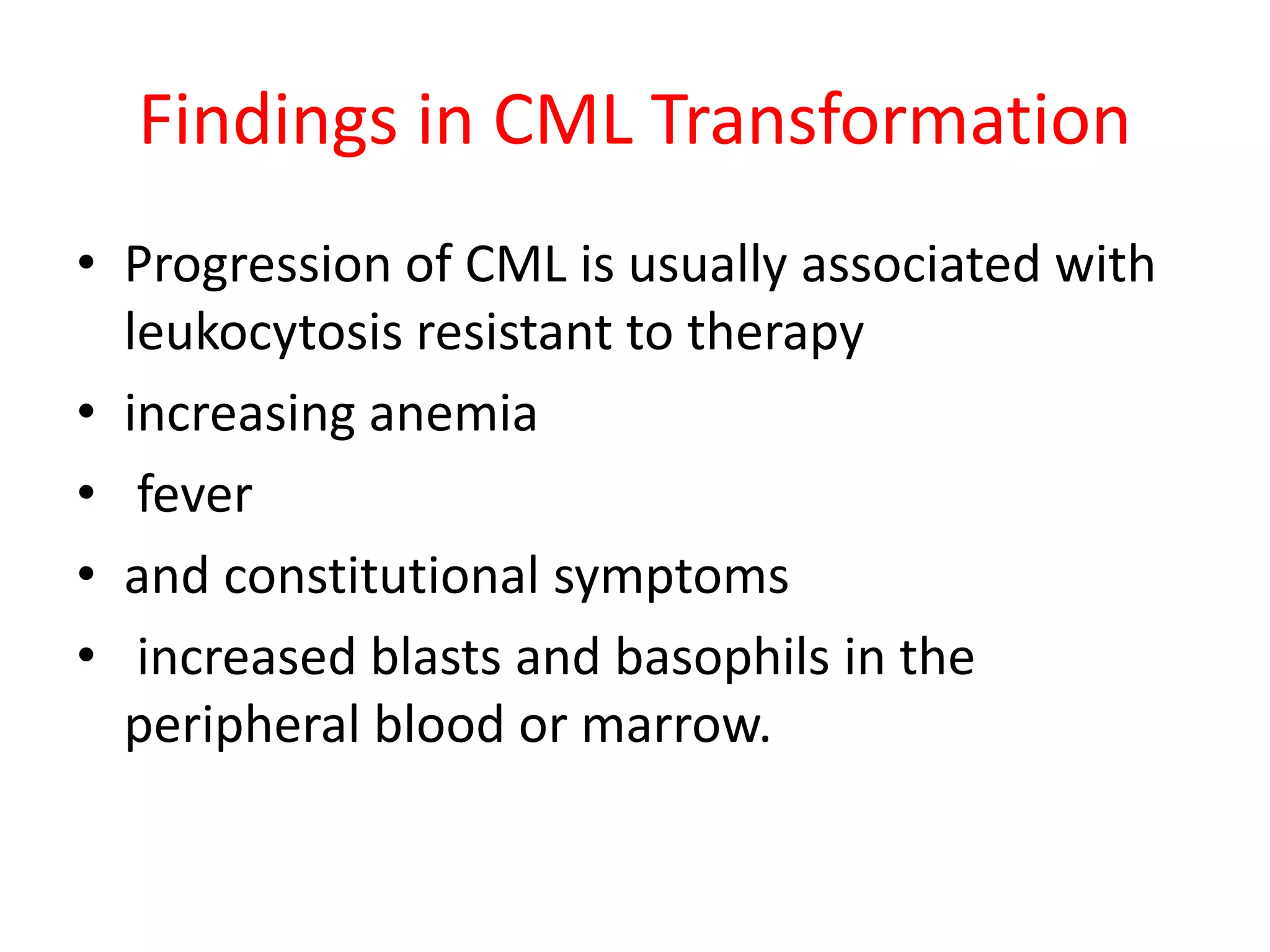 Chronic myeloid leukemia | PPTX