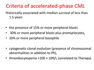 Chronic myeloid leukemia | PPTX