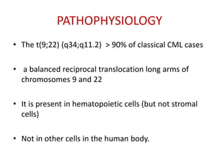 Chronic myeloid leukemia | PPTX