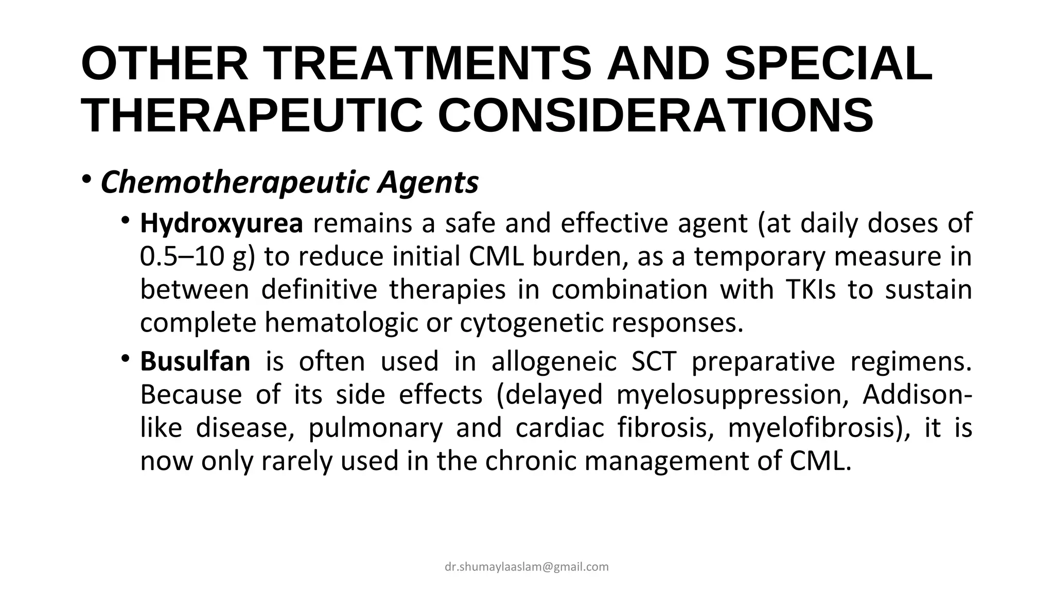 Chronic myeloid leukemia (CML) | PPT