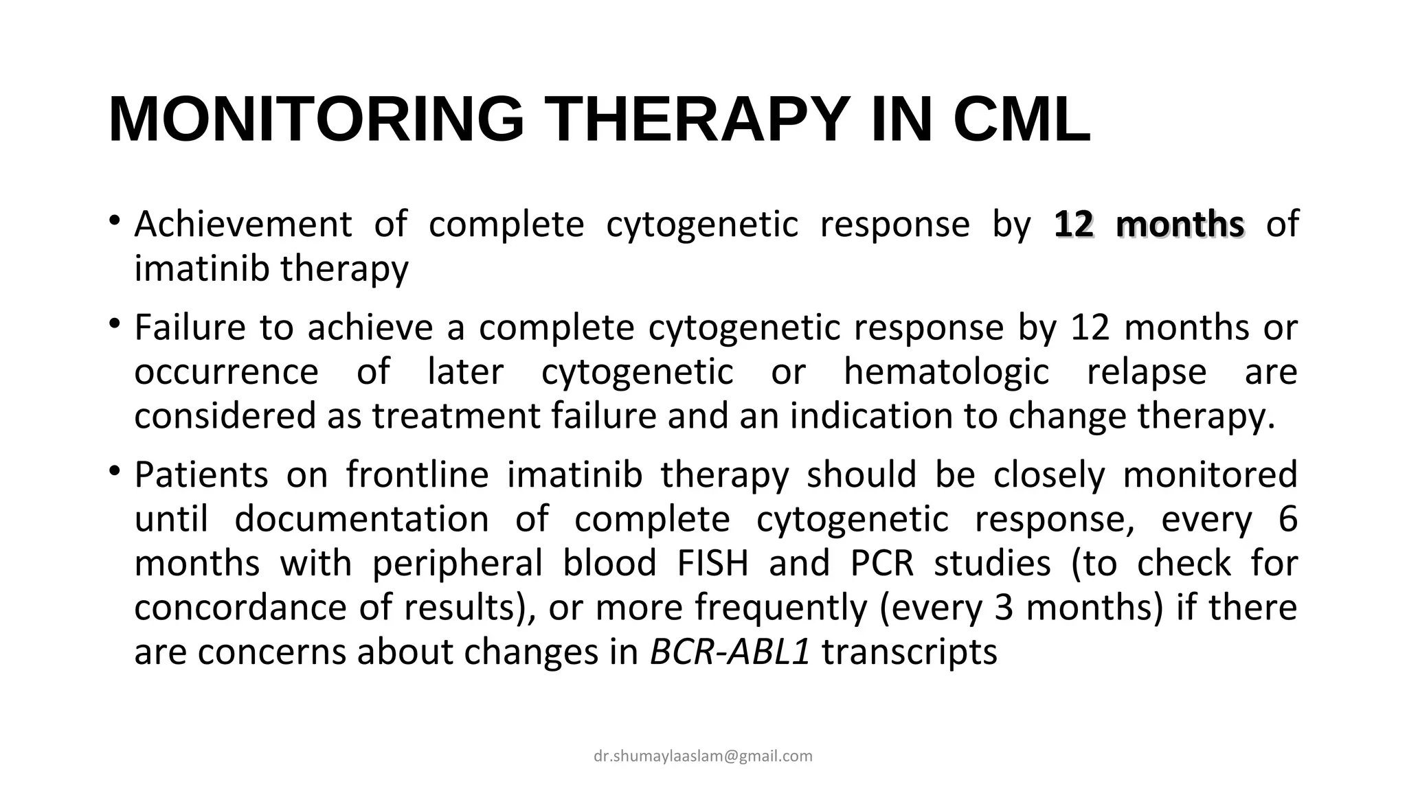 Chronic myeloid leukemia (CML) | PPT