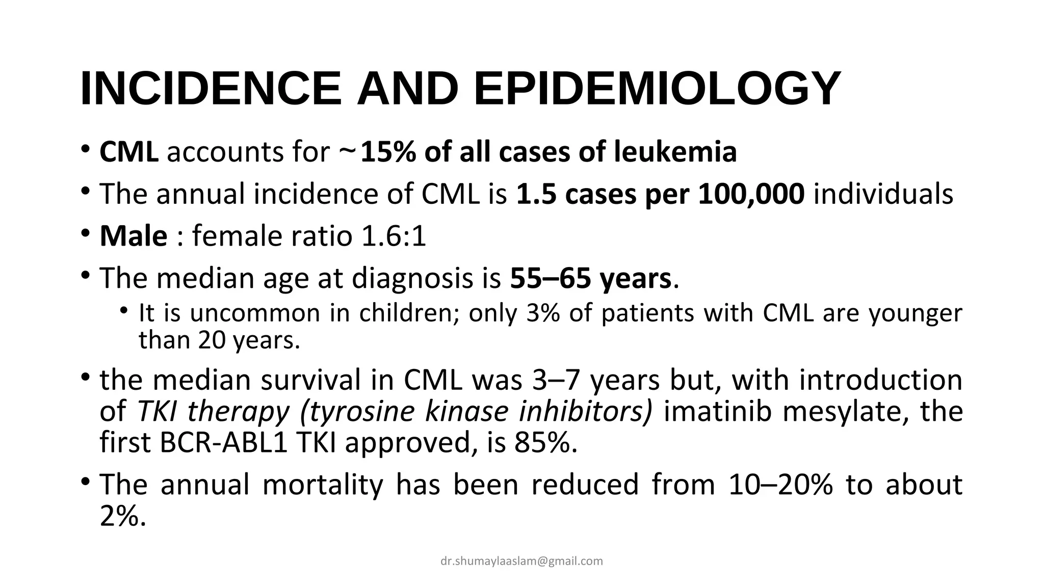 Chronic myeloid leukemia (CML) | PPT