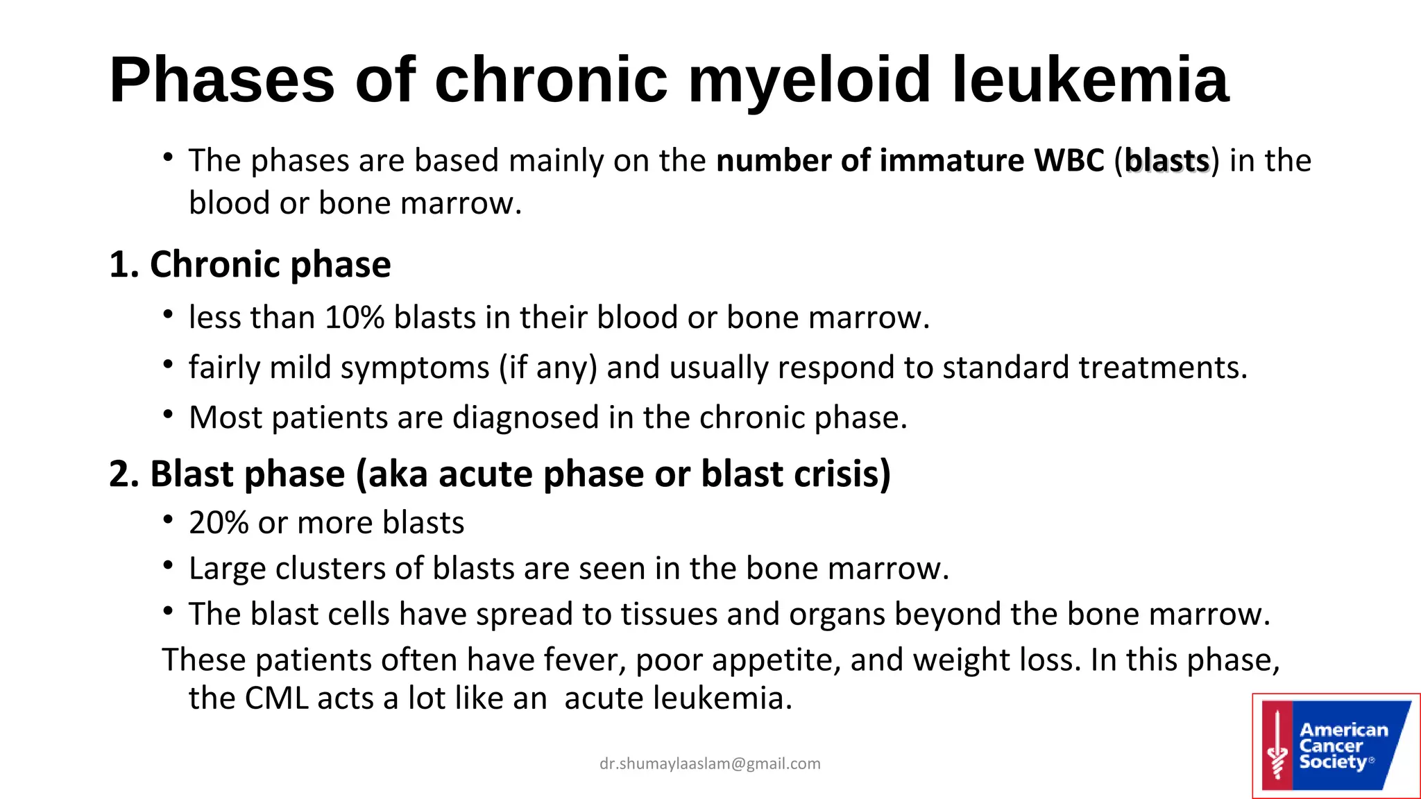 Chronic myeloid leukemia (CML) | PPT