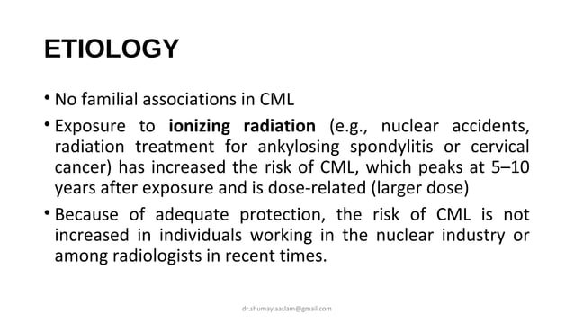 Chronic myeloid leukemia (CML) | PPT