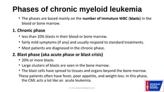 Chronic myeloid leukemia (CML) | PPT