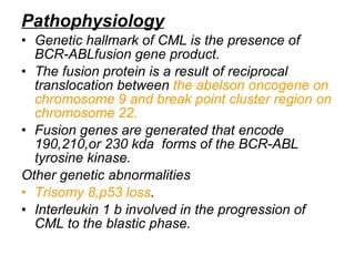 Chronic Myeloid Leukaemia | PPT