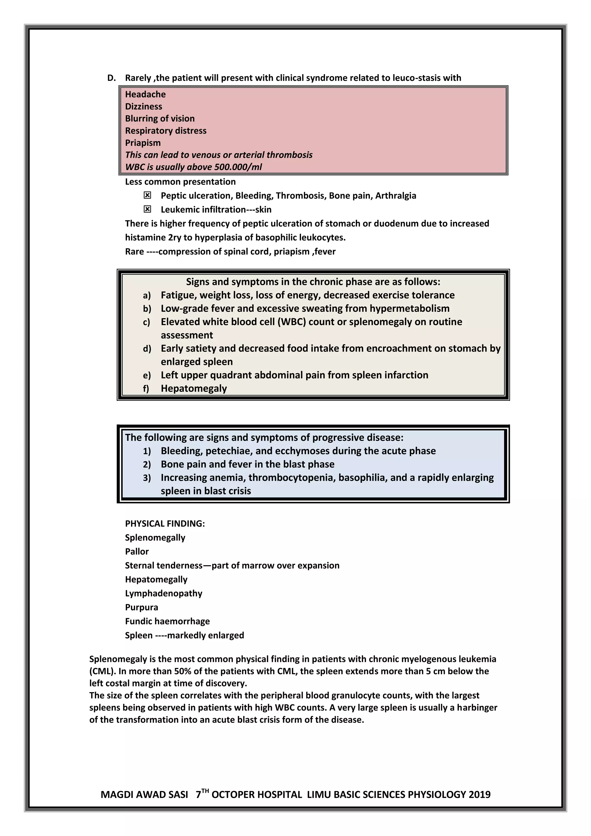 Chronic myeloid leukemia magdi sasi 2019 ramadan | PDF