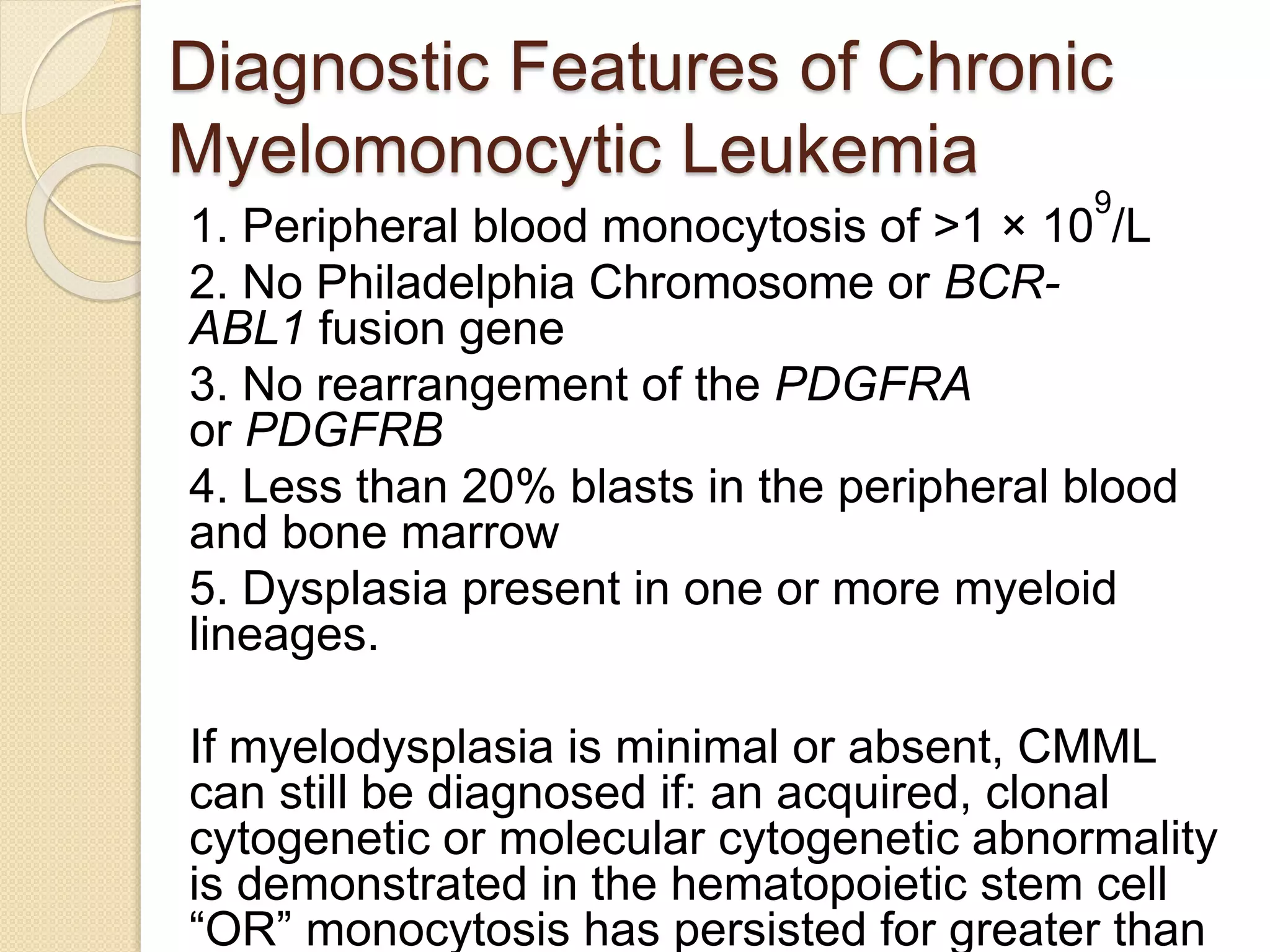Chronic myelomonocytic leukemia (cmml) | PPTX