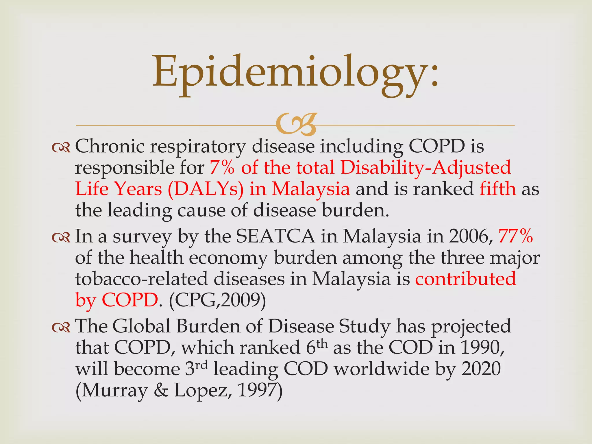 Chronic obstructive airway disease (coad) | PPTX