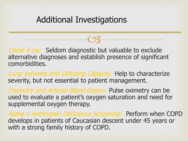 Chronic obstructive airway disease (coad) | PPTX
