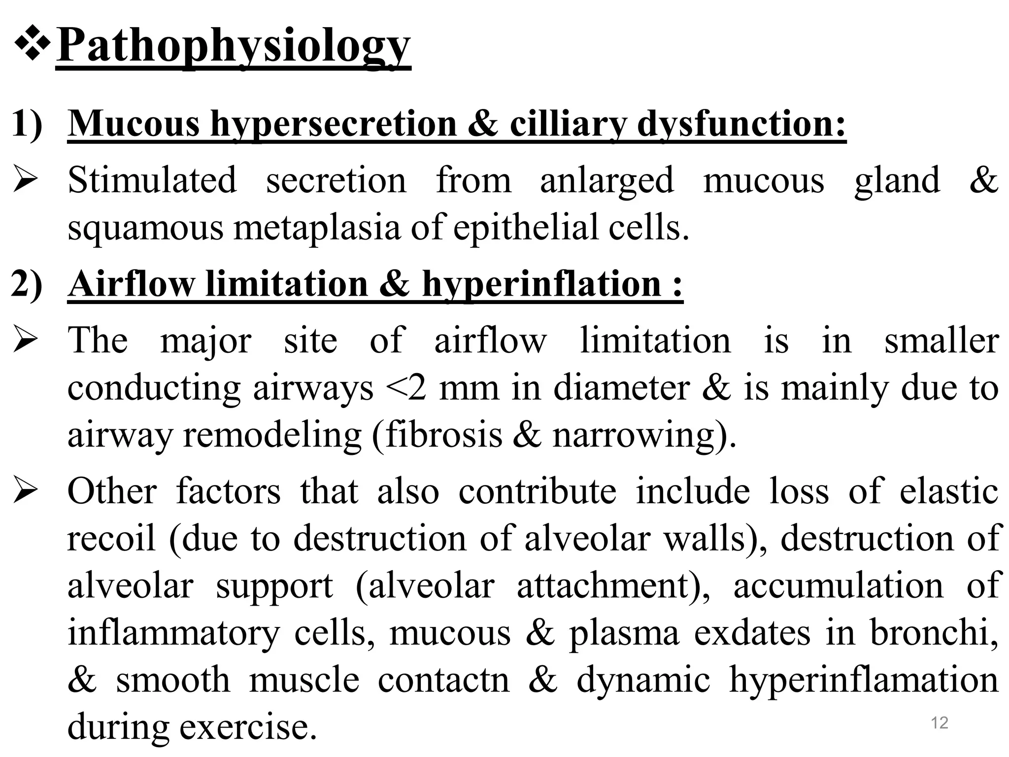 Chronic obstructive airways diseases | PDF