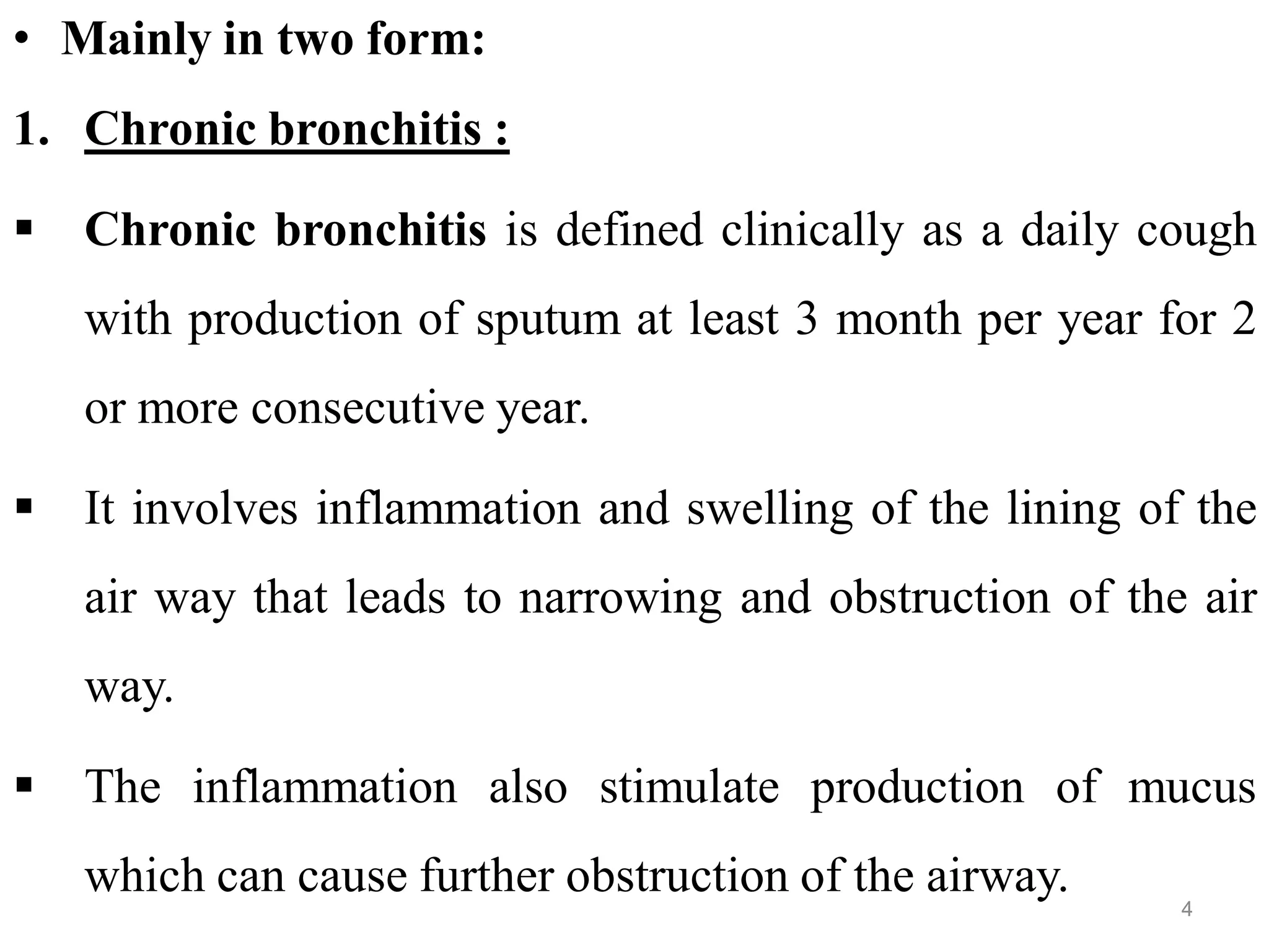 Chronic obstructive airways diseases | PDF