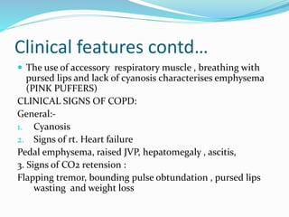 Chronic obstructive lung disease(copd) | PPTX