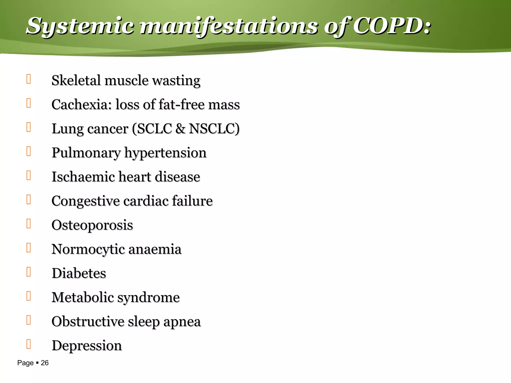 Chronic obstructive pulmonary disease | PPT