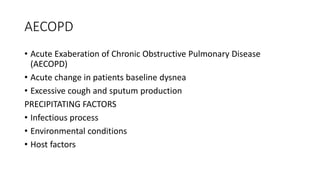 Chronic obstructive pulmonary disease | PPTX