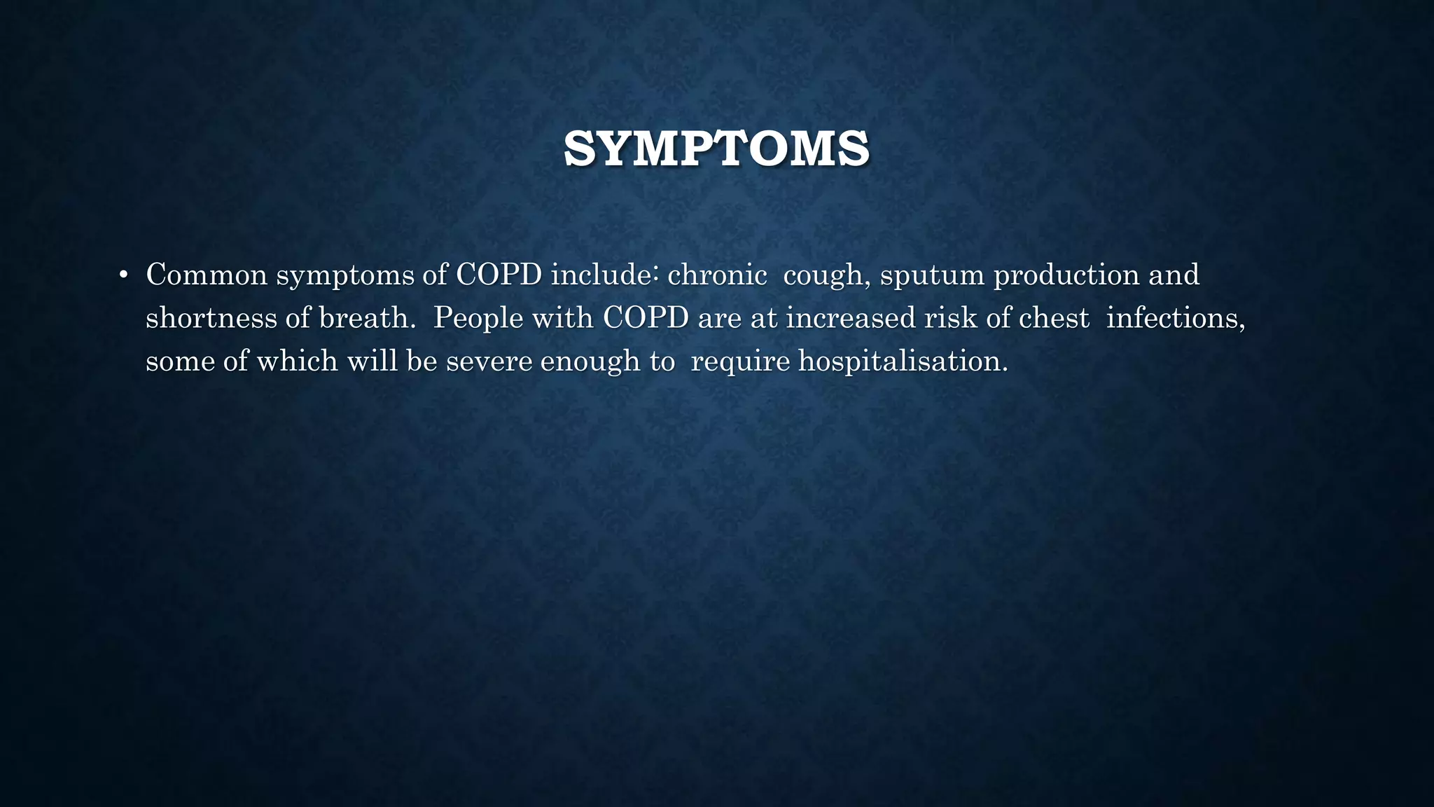 Chronic obstructive pulmonary disease | PPTX