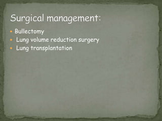 Chronic obstructive pulmonary disease | PPTX