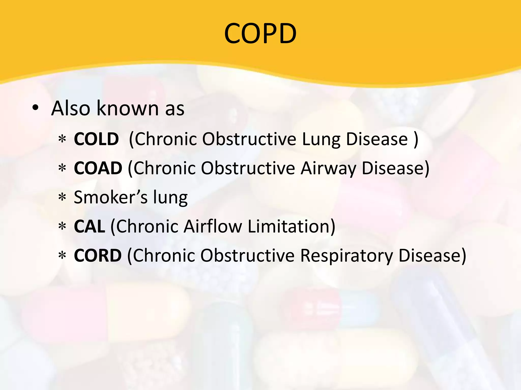 Chronic Obstructive Pulmonary Disease (Copd) | PPTX