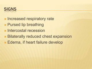 Chronic obstructive pulmonary disease(copd) | PPT