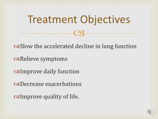 Chronic obstructive pulmonary disease (copd) power point | PPTX