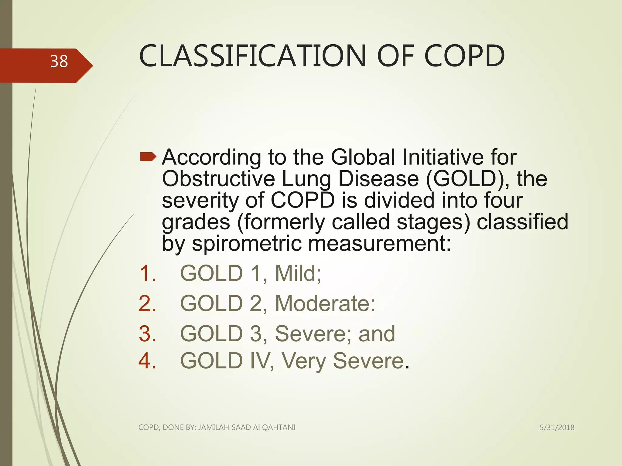 Chronic obstructive pulmonary disorder (copd) | PPTX