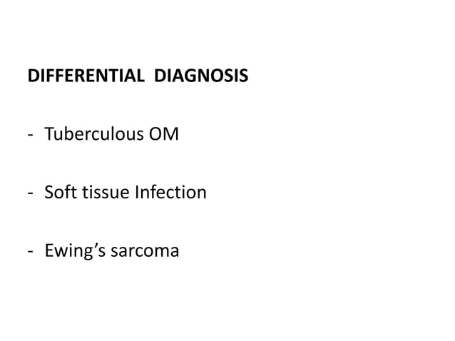 CHRONIC OSTEOMYELITIS | PPT