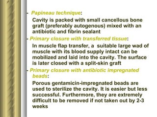 Chronic osteomyelitis | PPT