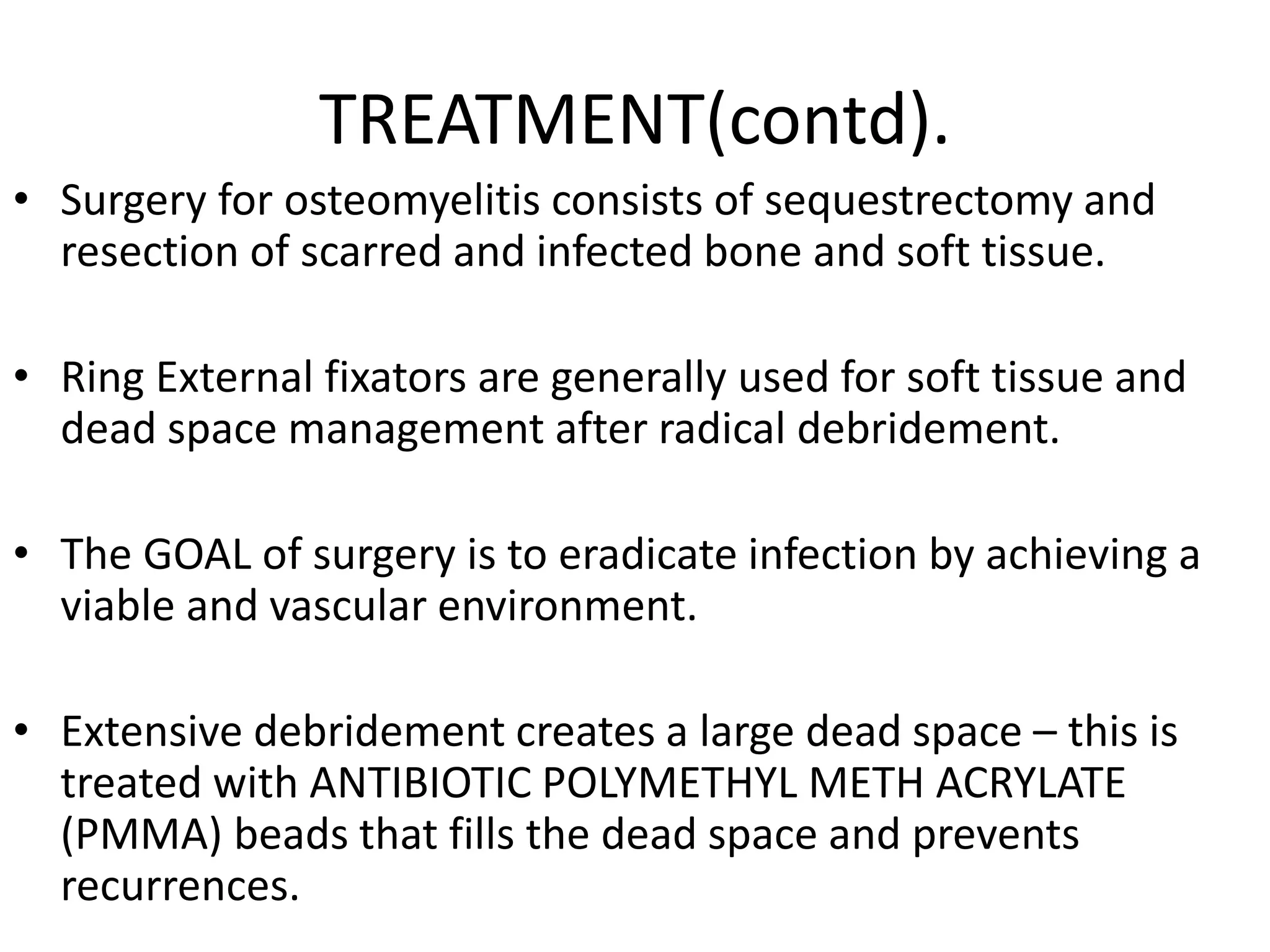Chronic osteomyelitis | PPTX