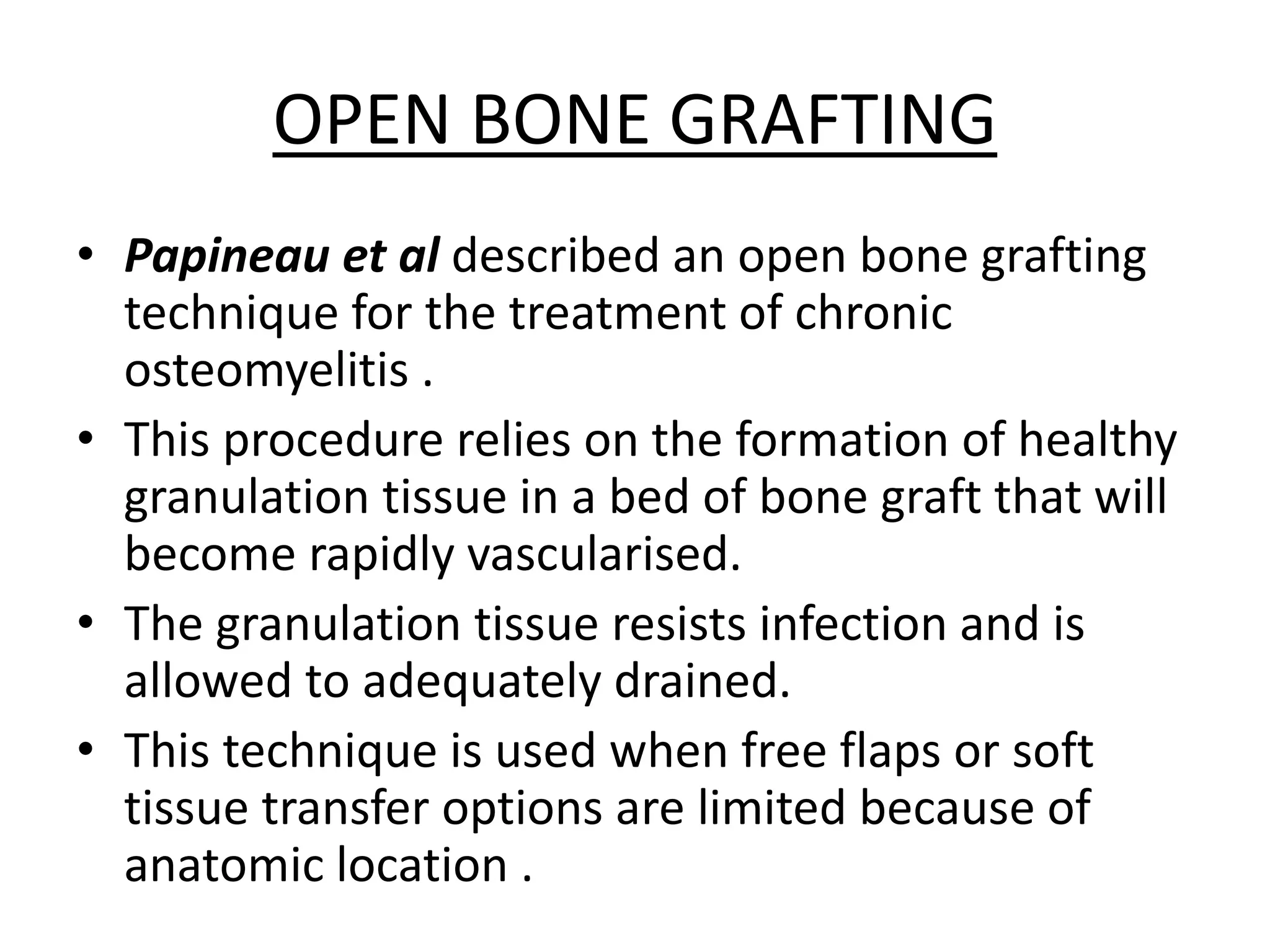 Chronic osteomyelitis | PPTX