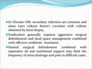 Chronic osteomyelitis | PPT