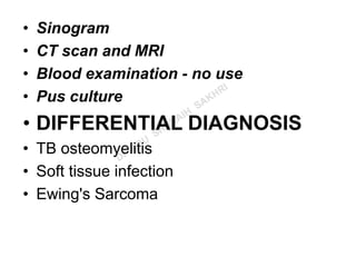 Chronic osteomyelitis | PPTX