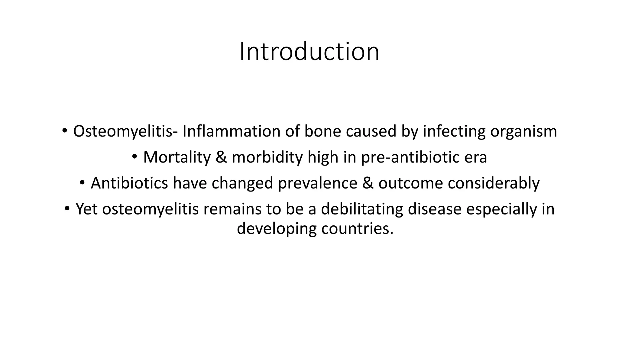Chronic osteomyelitis | PPT
