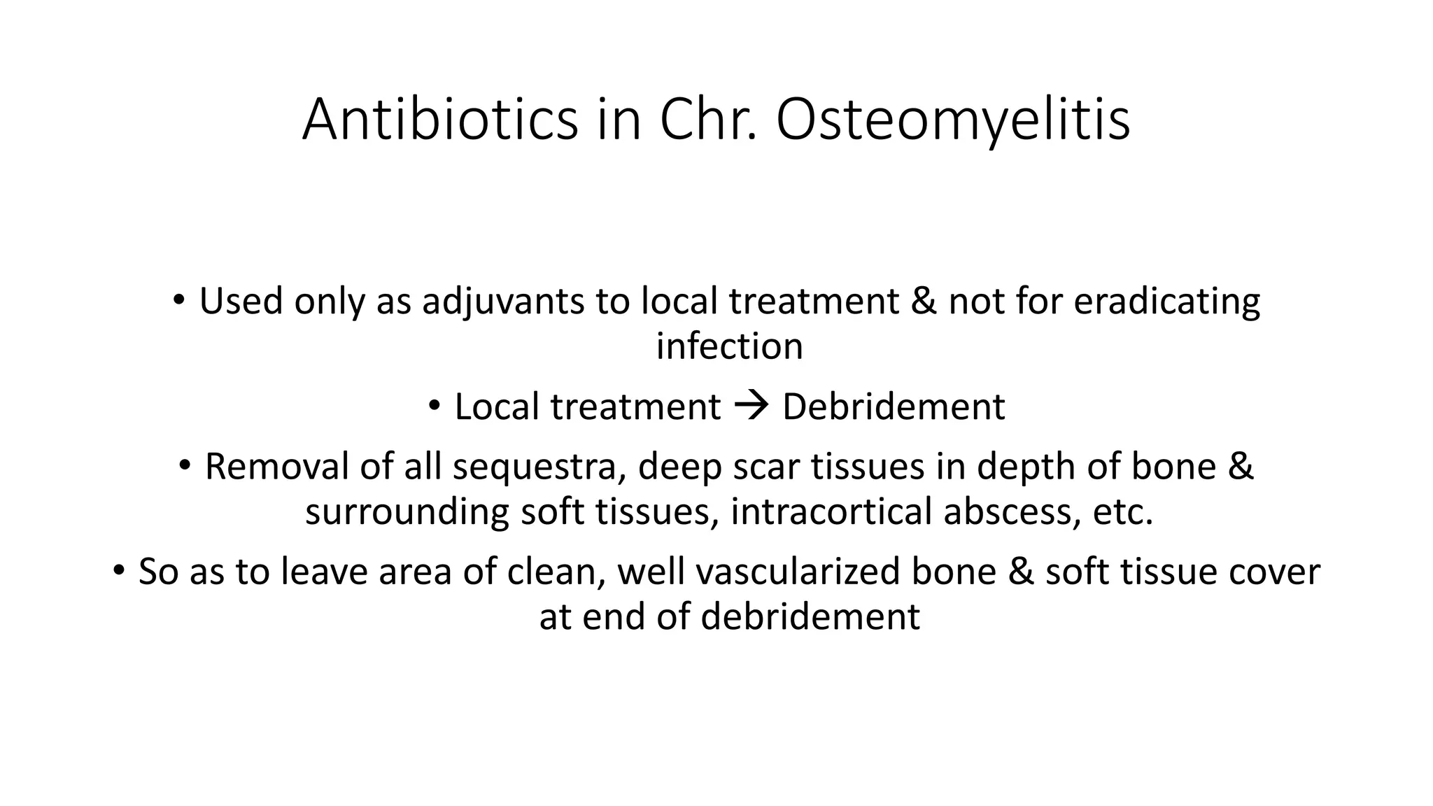Chronic osteomyelitis | PPT