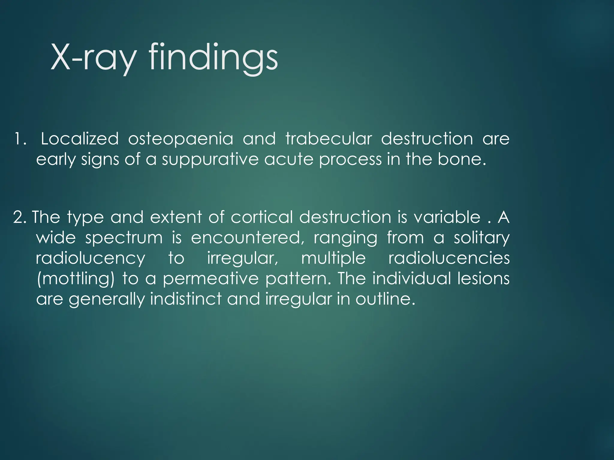 chronic osteomyelitis both acute and chronic | PPTX