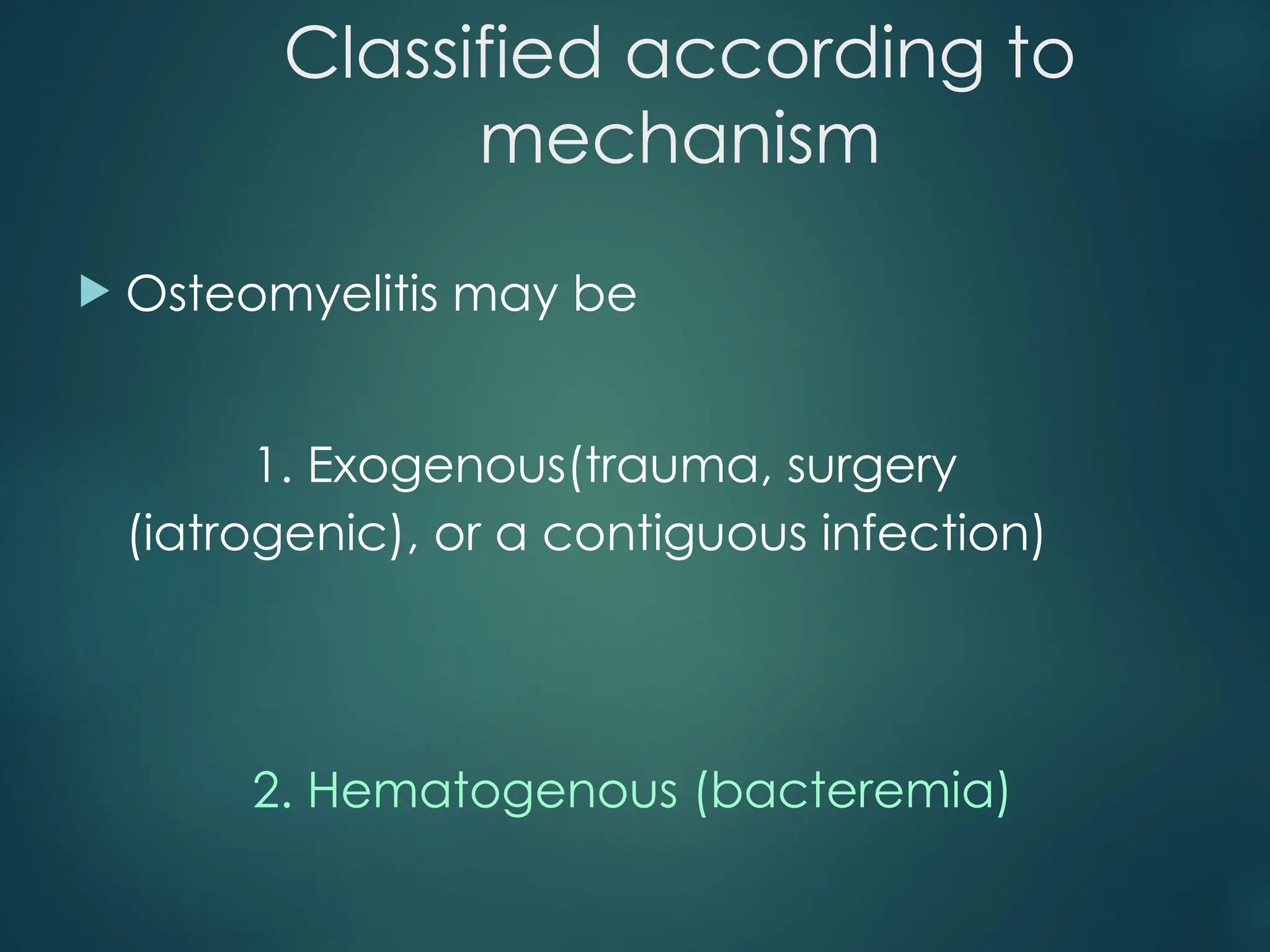 chronic osteomyelitis both acute and chronic | PPTX